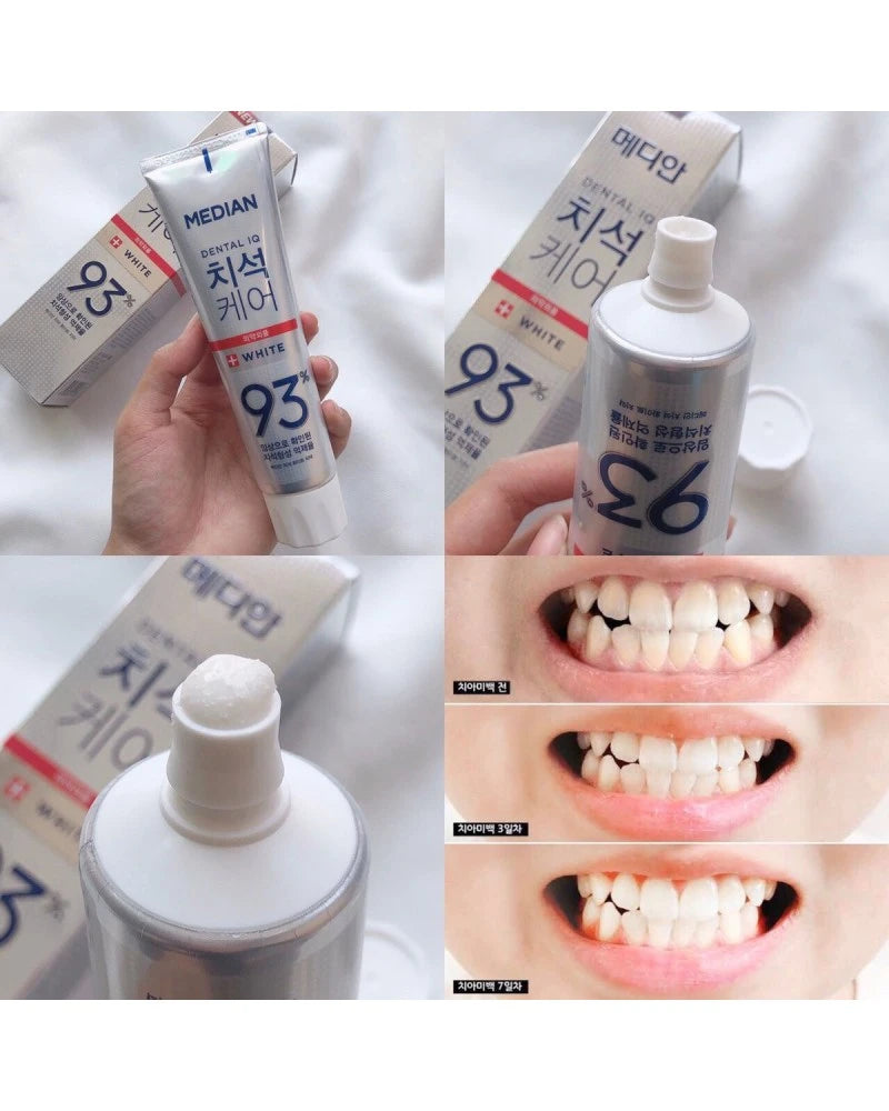 Median Dental IQ 93% Whitening Toothpaste in Oman – Glowup Oman